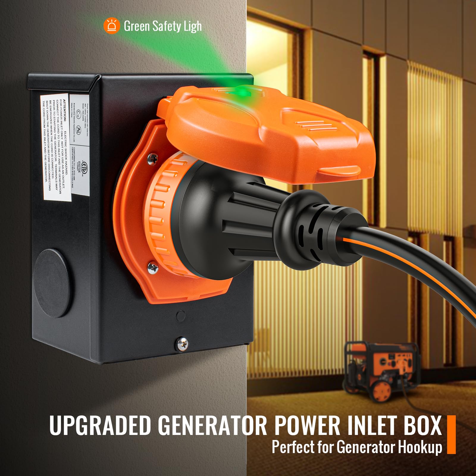 Snapklik.com : Sulythw 2024 Upgraded 30 AMP Generator Power Inlet Box ...