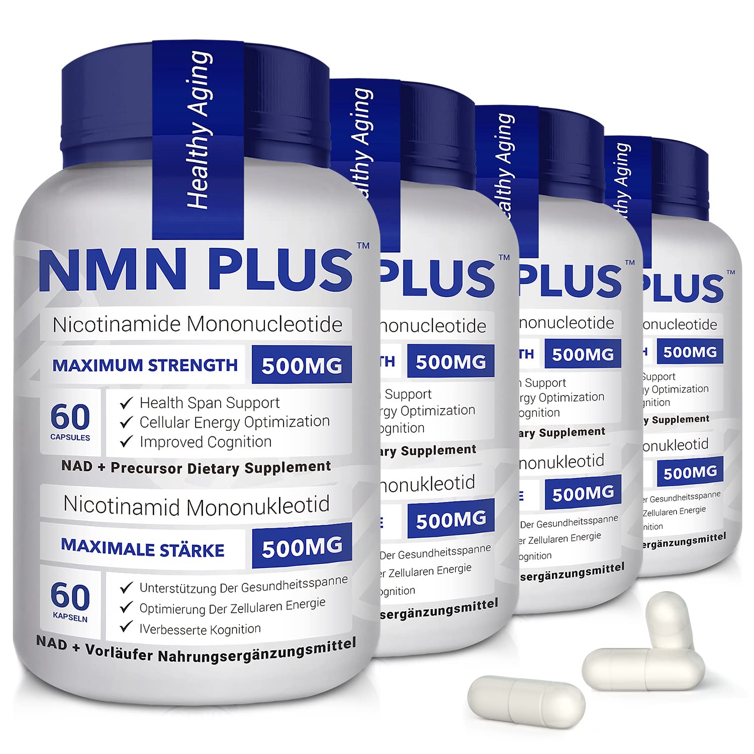 Maximum Strength Nmn Plus Capsules 500mg Improve Overall Immunity Boost | Desertcart OMAN