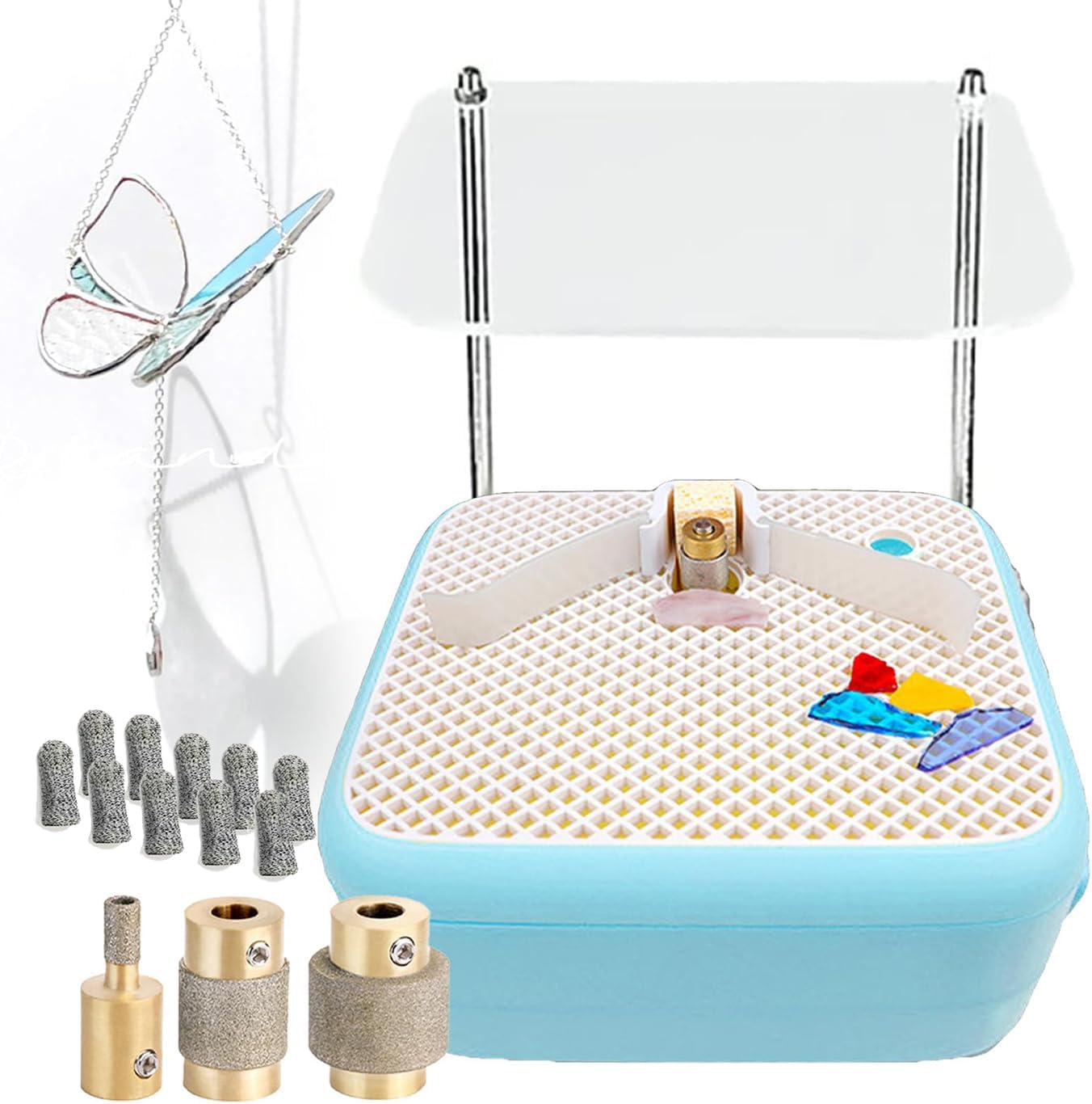 Stained Glass Starter Grinder Kit, Mini Automatic Water Stained Glass ...