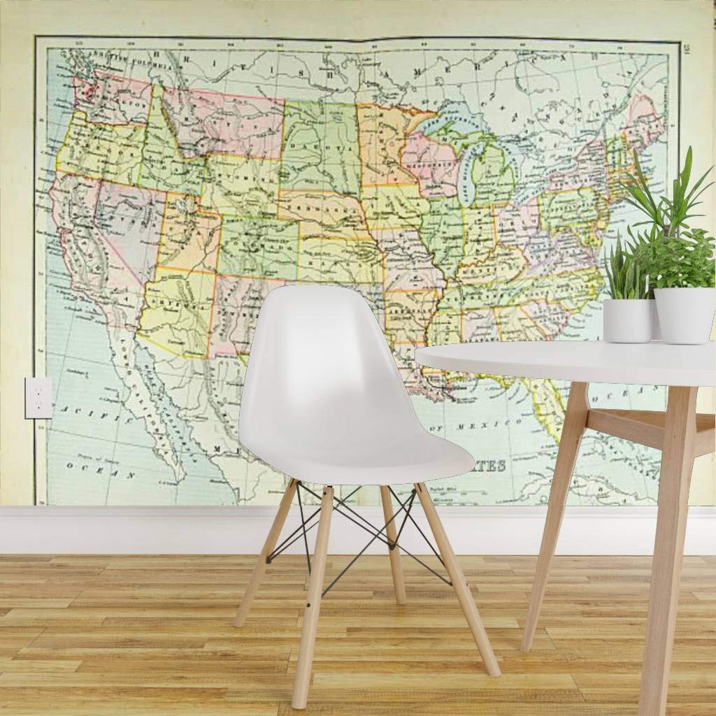 United States Map Wall Decal Hd Photographs 100+] United States Map