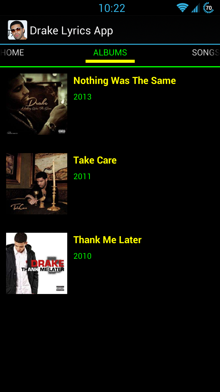 Drake Lyrics App - App on Amazon Appstore