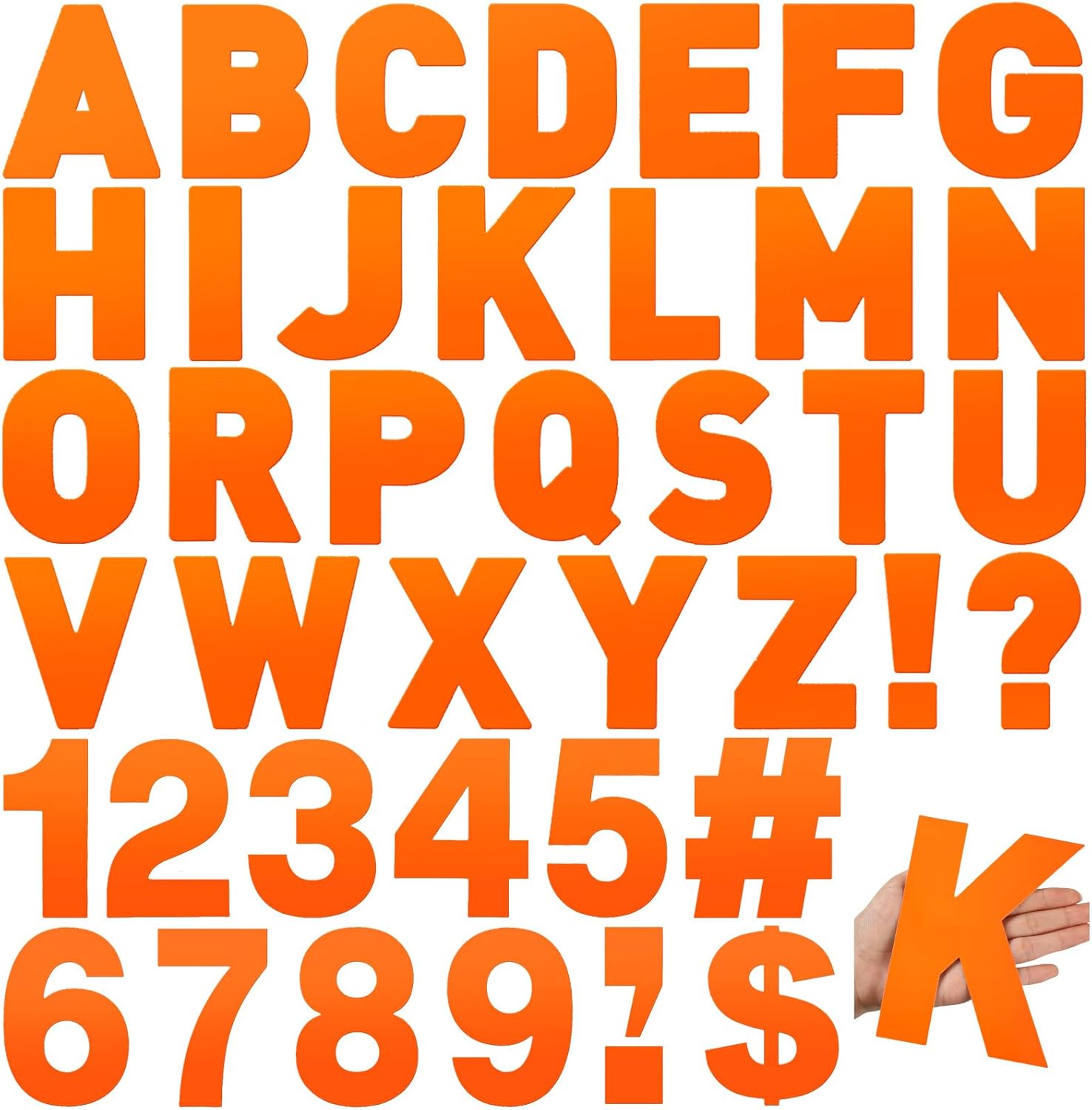 Amazon.com: Seajan 184 Pcs Large Vinyl Letters 6 Inch Big Font Alphabet ...