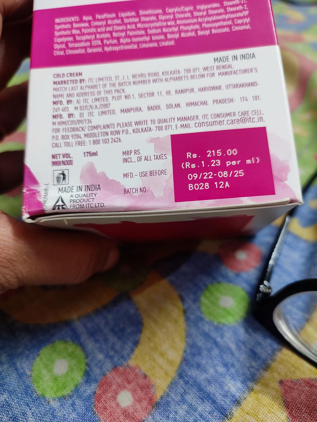 Charmis Deep Nourishing Cold Cream, Face Cream With Vitamin C, A and E ...