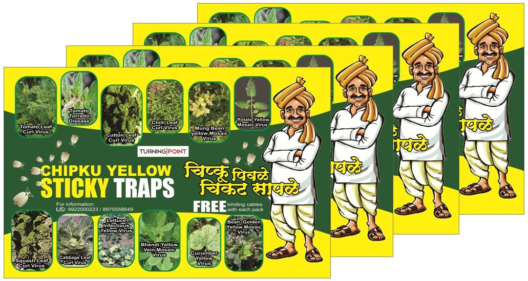 Buy Chipku ® Yellow Sticky Insect Trap for Garden & Farm for Smaller ...