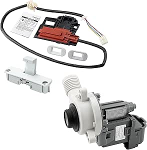 Amazon.com: Upgraded W10404050 W10238287 Washer Lid Lock Latch Switch ...