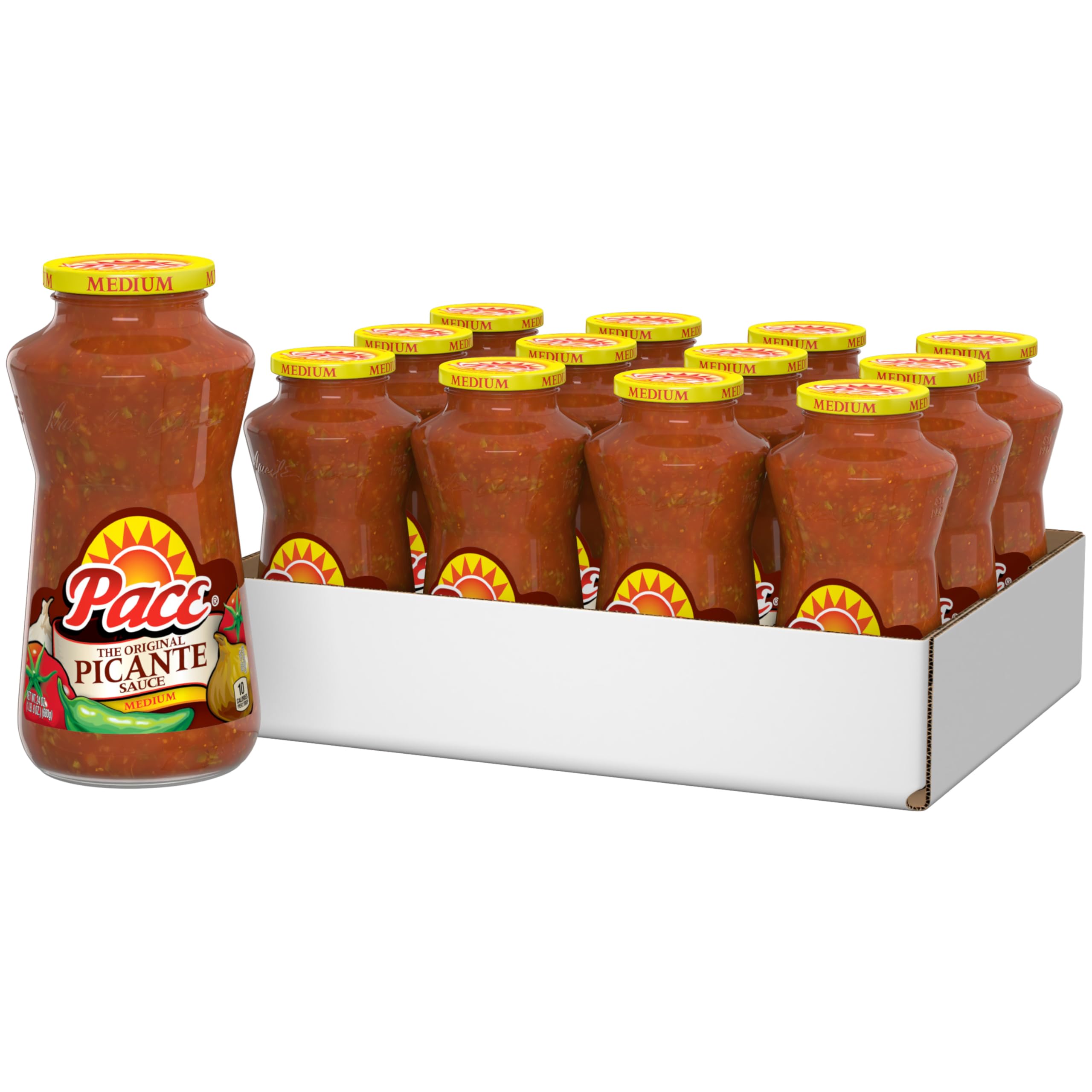Amazon.com: Pace Medium Picante Sauce, 24 oz Jar (Pack of 12)