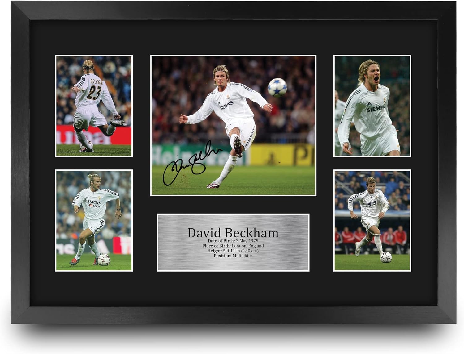 Amazon.com: HWC Trading David Beckham Real Madrid 16 x 12 inch (A3 ...
