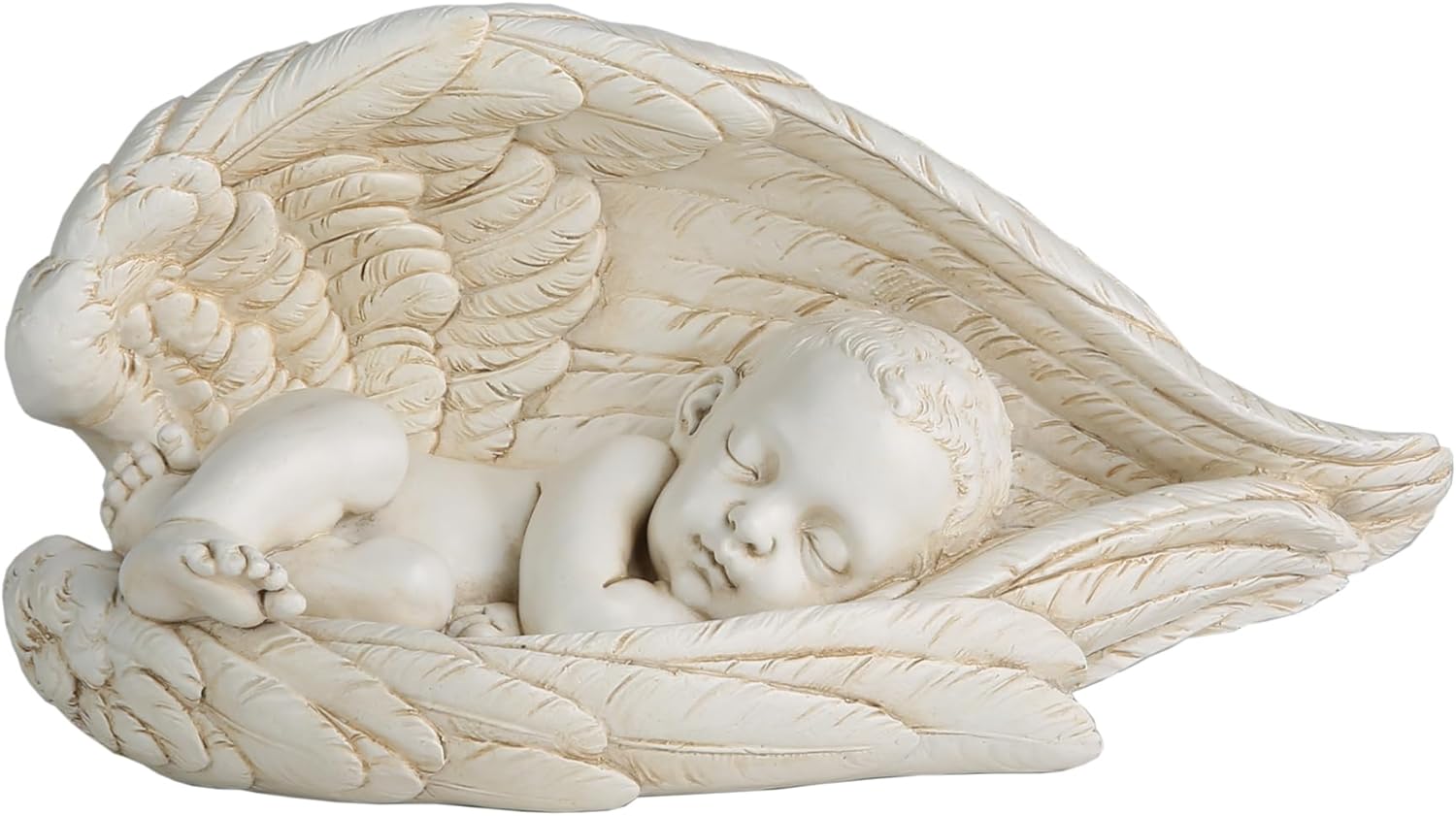 Amazon.com: ShineOnAngel Sleeping Baby in Angel Wings Statue, Guardian ...