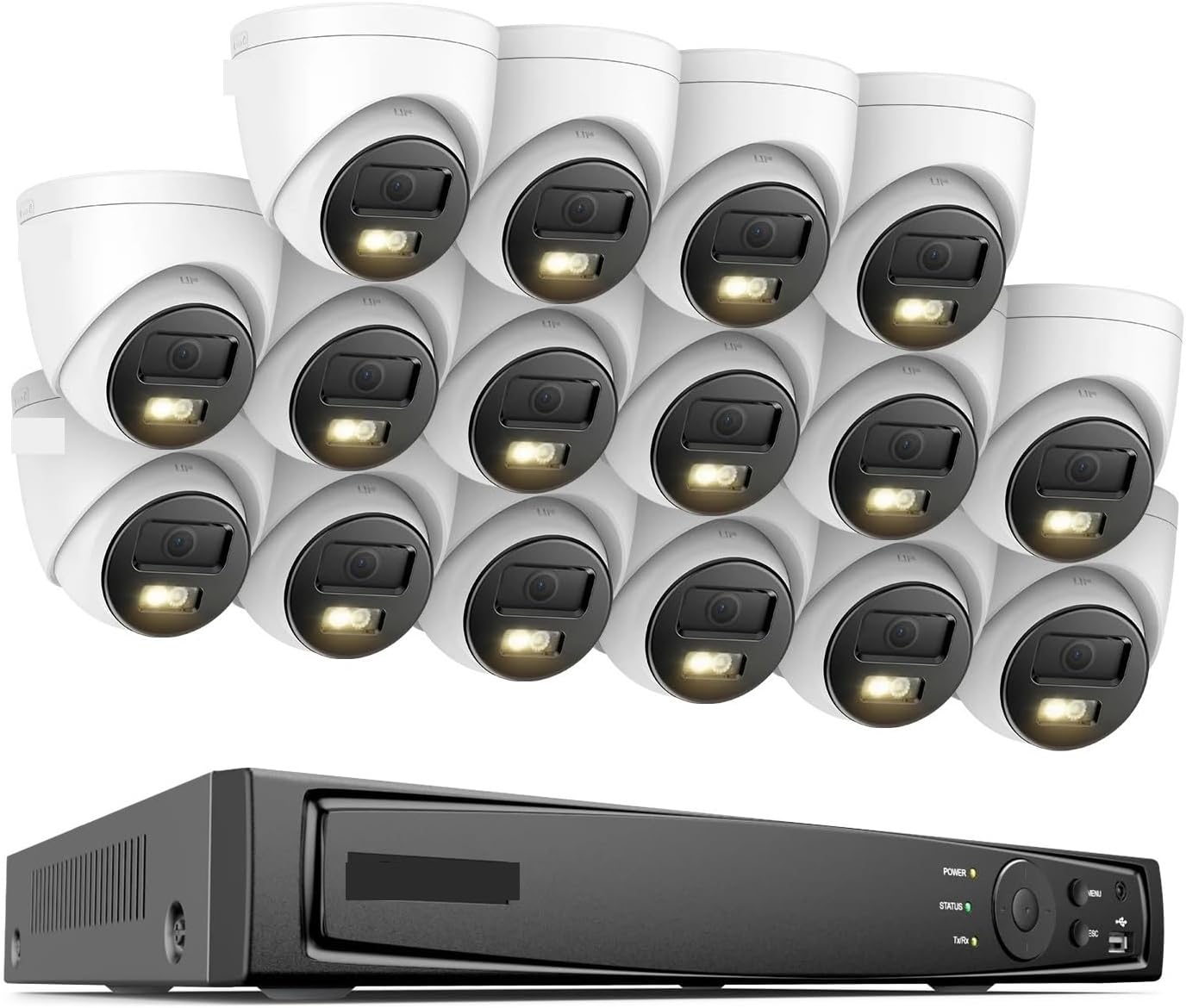 Amazon.com: JUCFRDNJ 16CH NVR 12MP HD IP Security Camera Poe 6K Dual ...