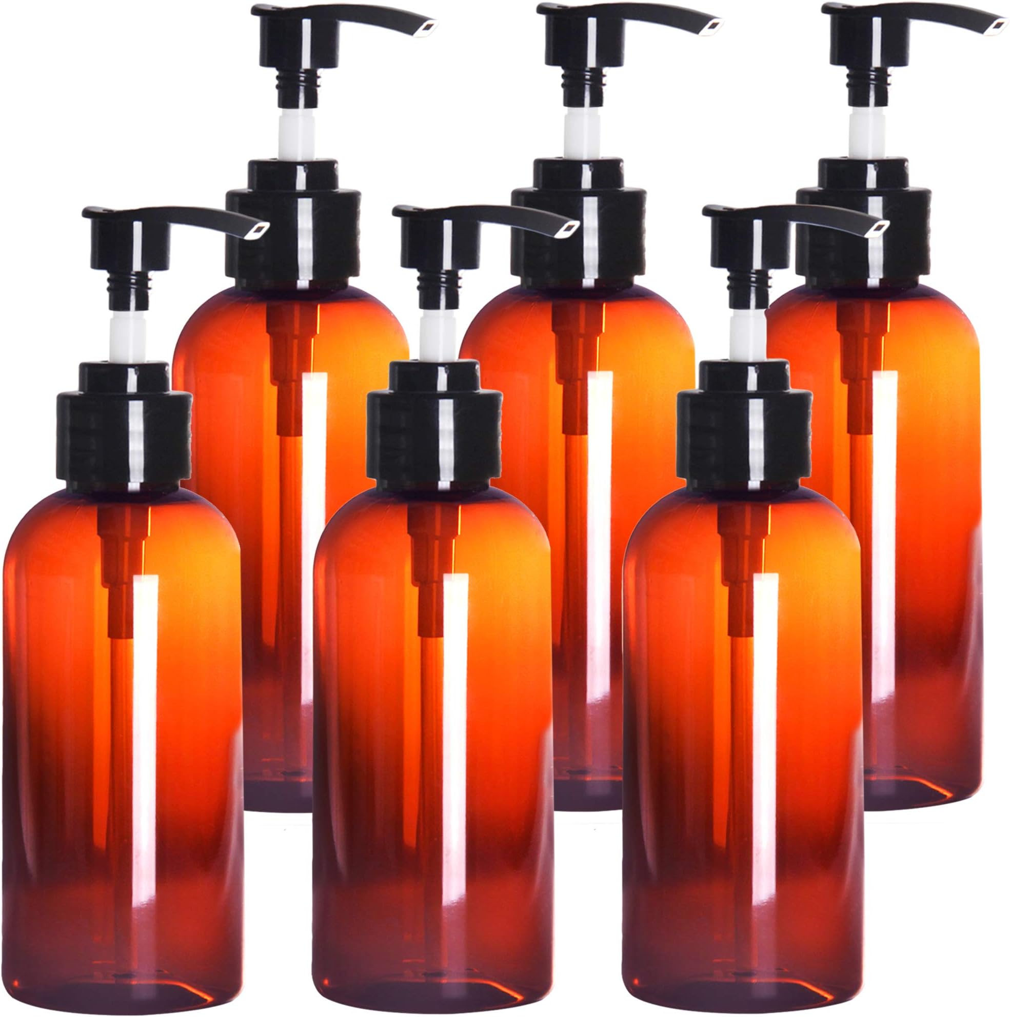 Amazon.com: Youngever 5 Pack 4 Ounce Plastic Pump Bottles, Square ...