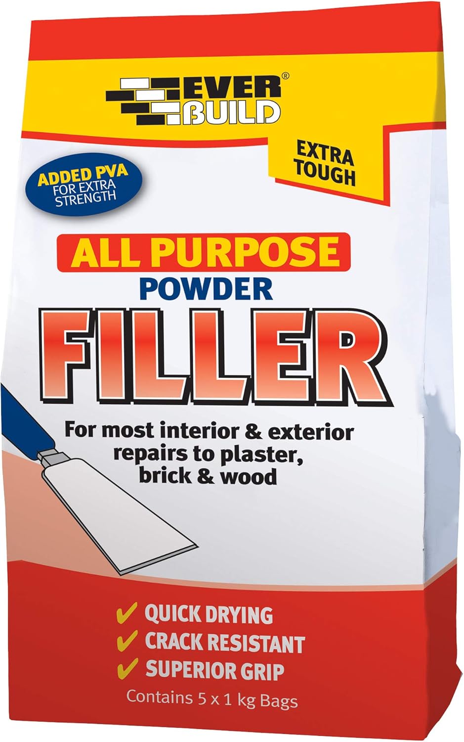 Everbuild All Purpose Powder Filler – Suitable for Interior and ...