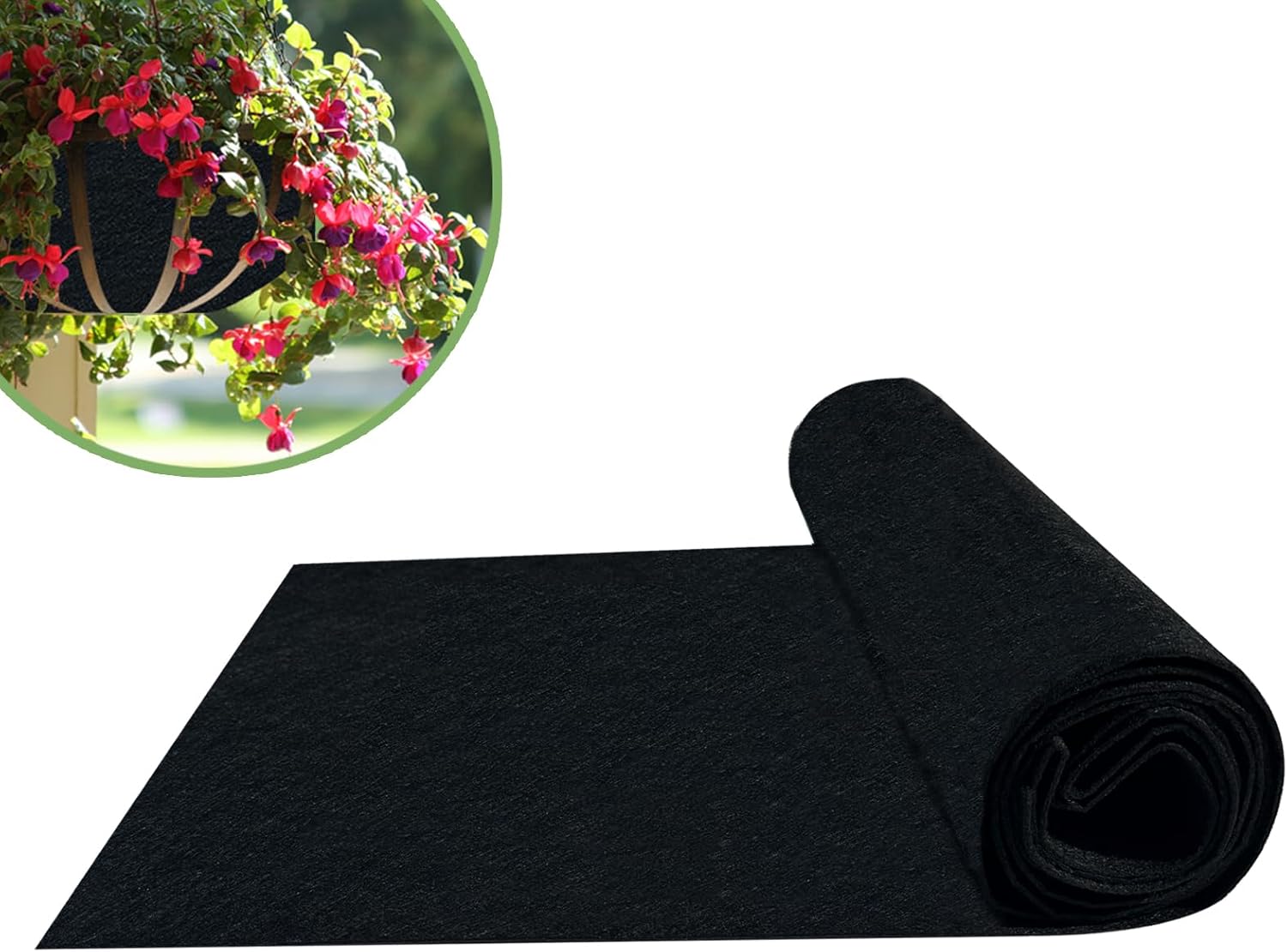 Amazon.com: 12x120 Inch Felt Planter Liner Roll Non Woven Fabric Plant ...