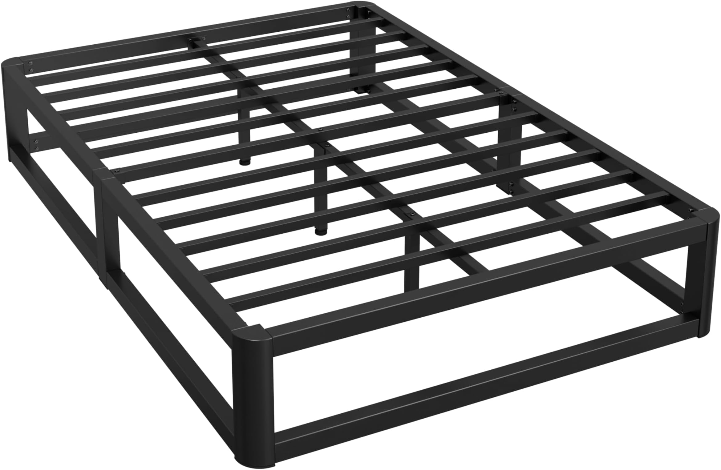 Amazon.com: Metal Platform Bed Frame, Heavy Duty Steel Slat Mattress ...