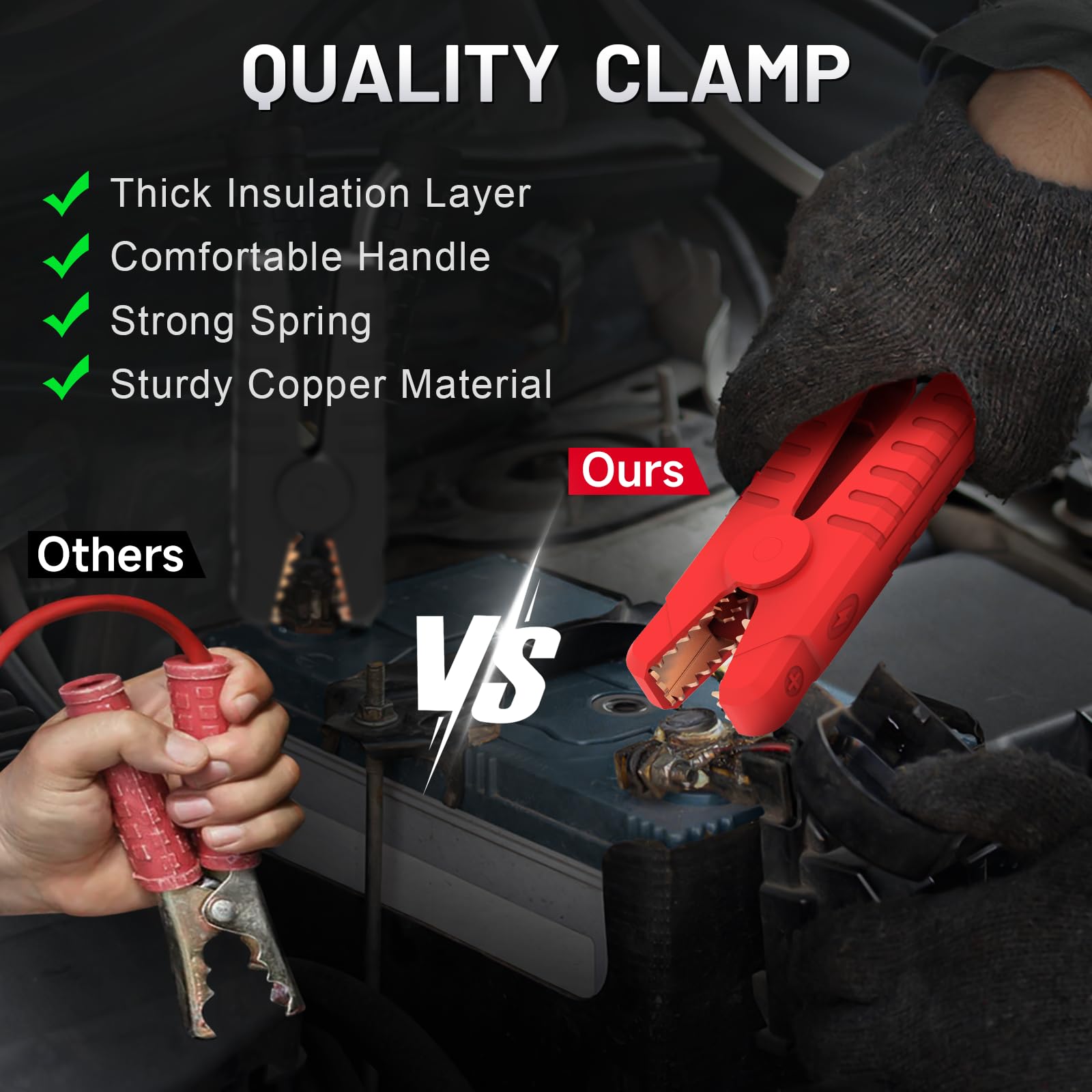 Snapklik.com : Jumper Cable Clamps For Milwaukee M18 18V Battery, 5.9FT ...