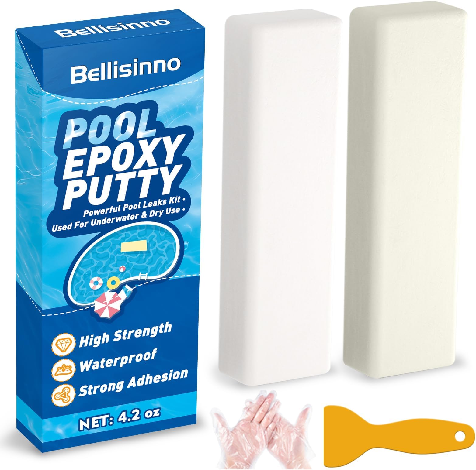 Amazon.com: Crtiin 4 Pcs 4 oz Epoxy Putty Stick Pool Putty Repair Putty ...