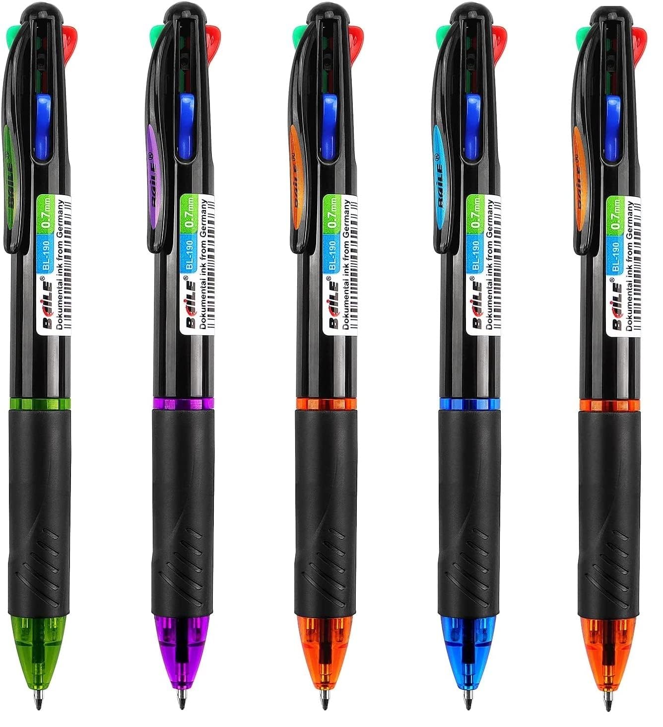 APCATIO Fancy Design Baile 4 IN 1 Pens 0.7mm Fine Point Multicolor ...