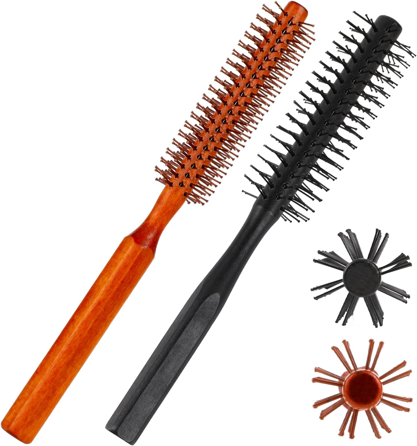 Amazon.com : Small Round Brush for Blow Drying, 1.2 Inch Mini Quiff ...