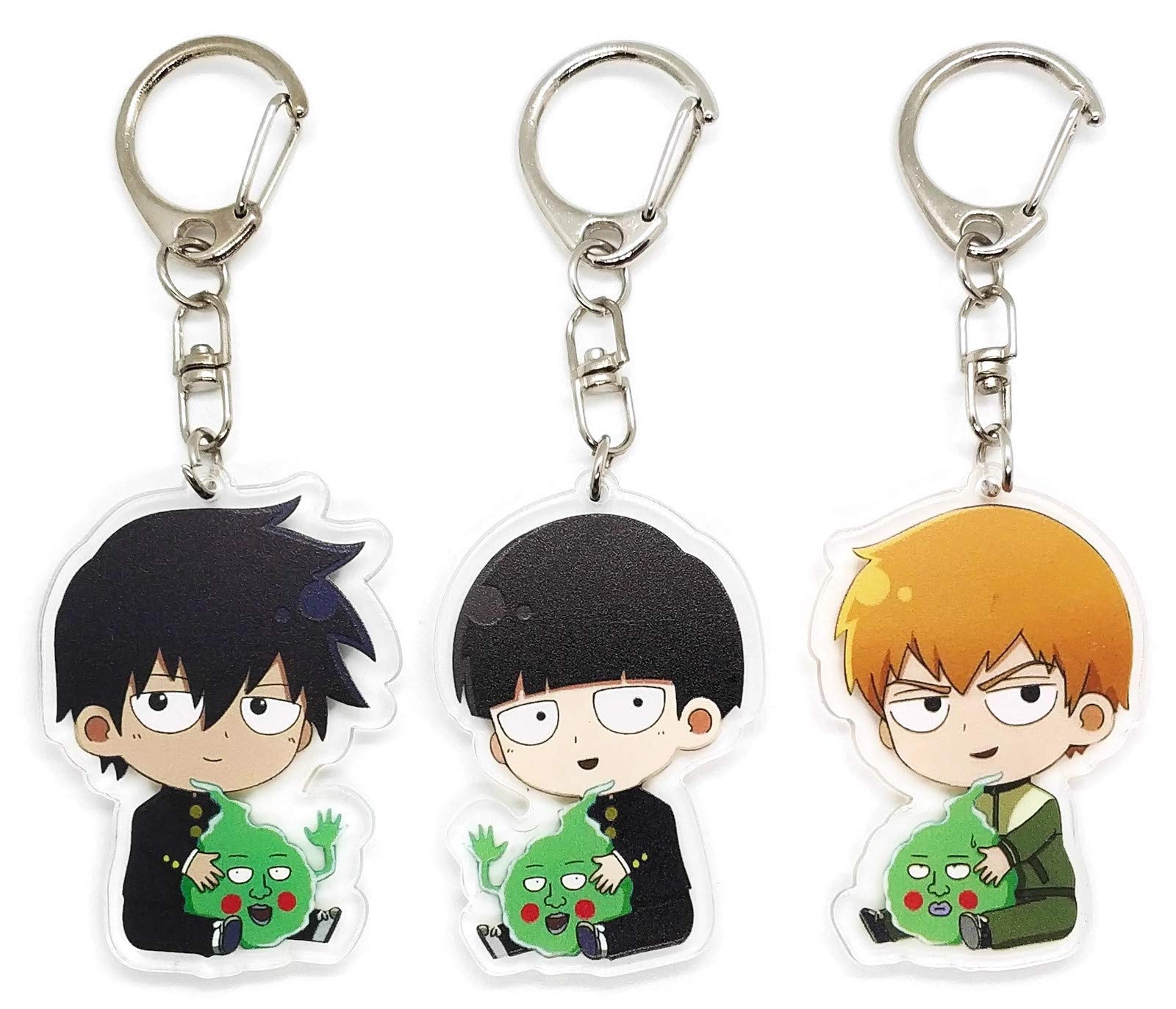 Amazon.com: EBTY DREAMS Inc. - Set of 3 Mob Psycho 100 Acrylic Keychain ...