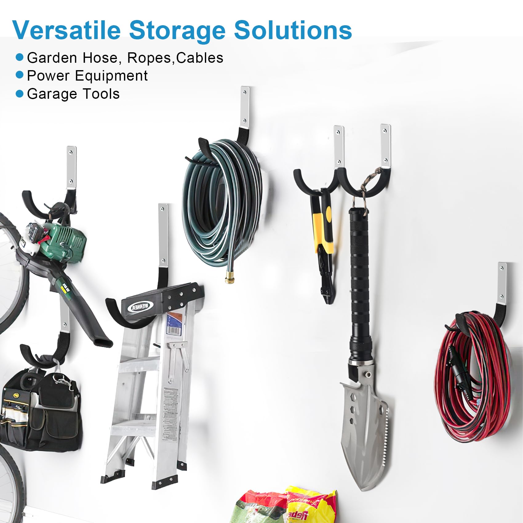 Hooks For Hanging PYBTOOL Heavy Duty Steel Garage Hooks, Garage Storage ...