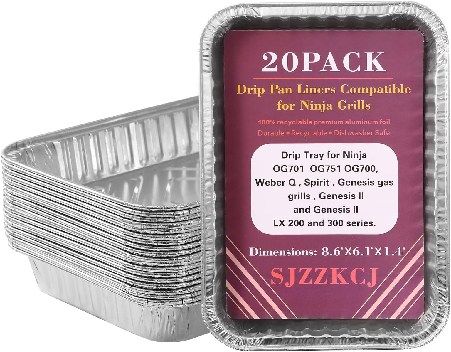 Amazon.com: SJZZKCJ 20 Pack Drip Pans Liners Compatible for Ninja OG701 ...