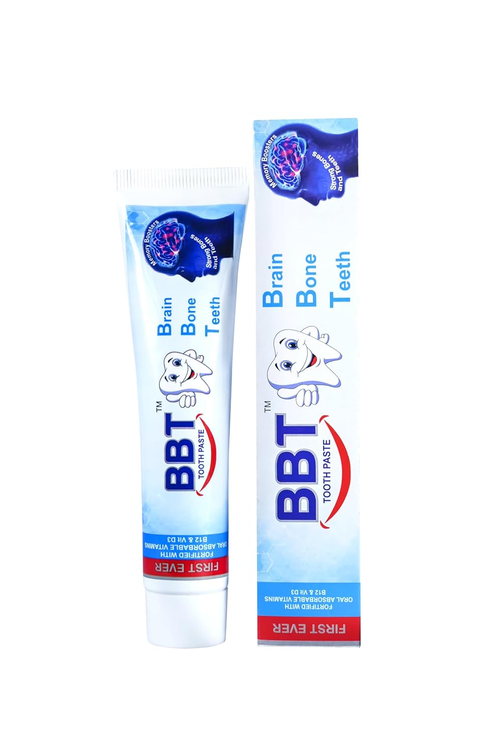 Buy BBT Organic Toothpaste | Fortified with Vitamins B12 & D | Memory ...