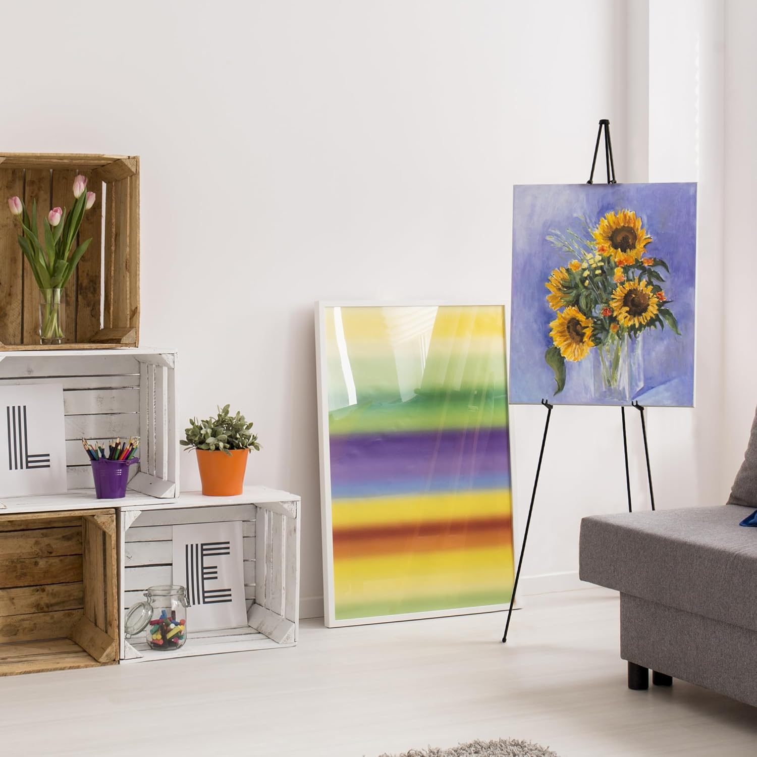 Amazon.com : ARTIFY 64" Sign Easel Stand | Instant Display Tripod for ...