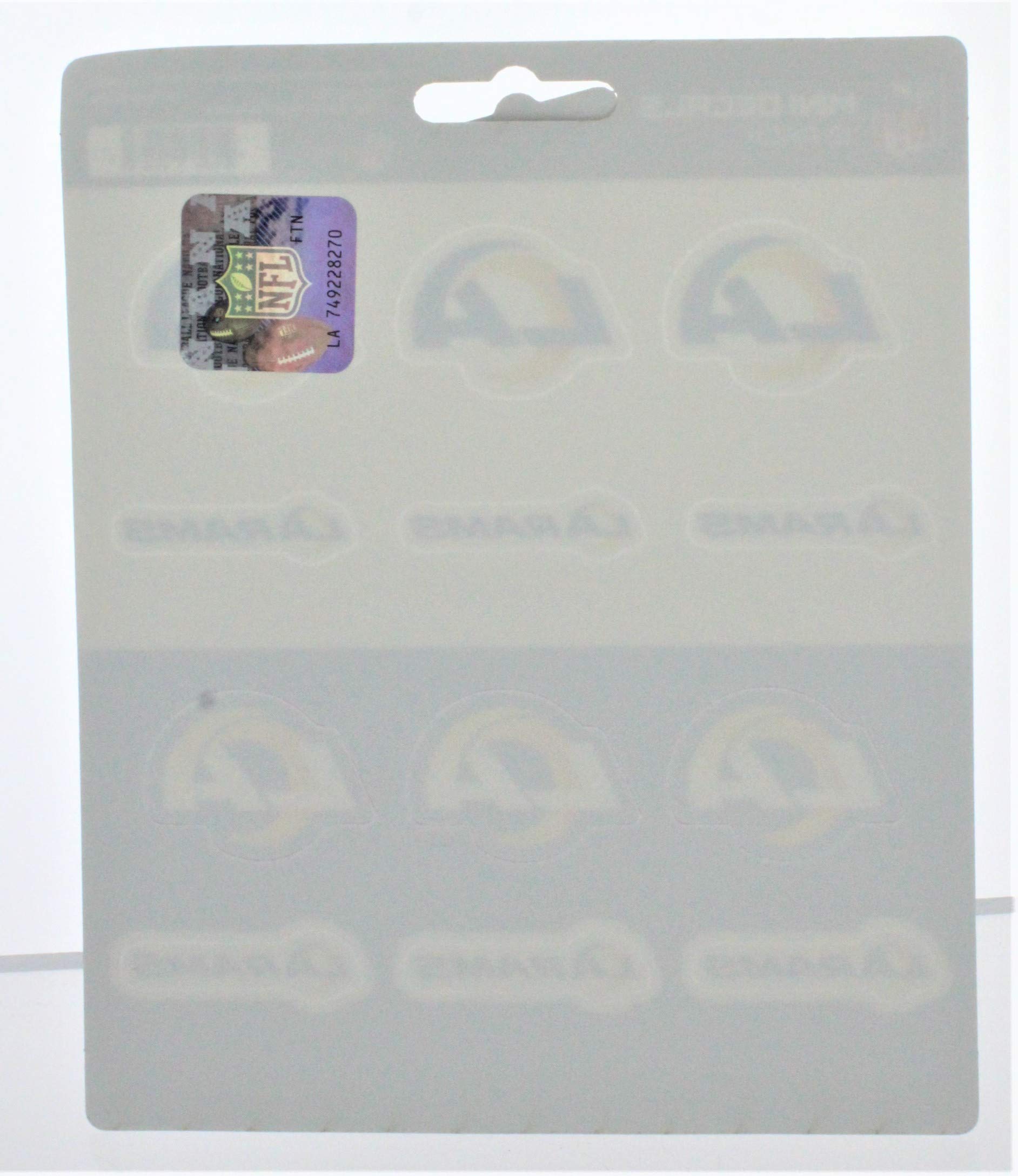 Snapklik.com : 61137 Los Angeles Rams 12 Count Mini Decal Sticker Pack