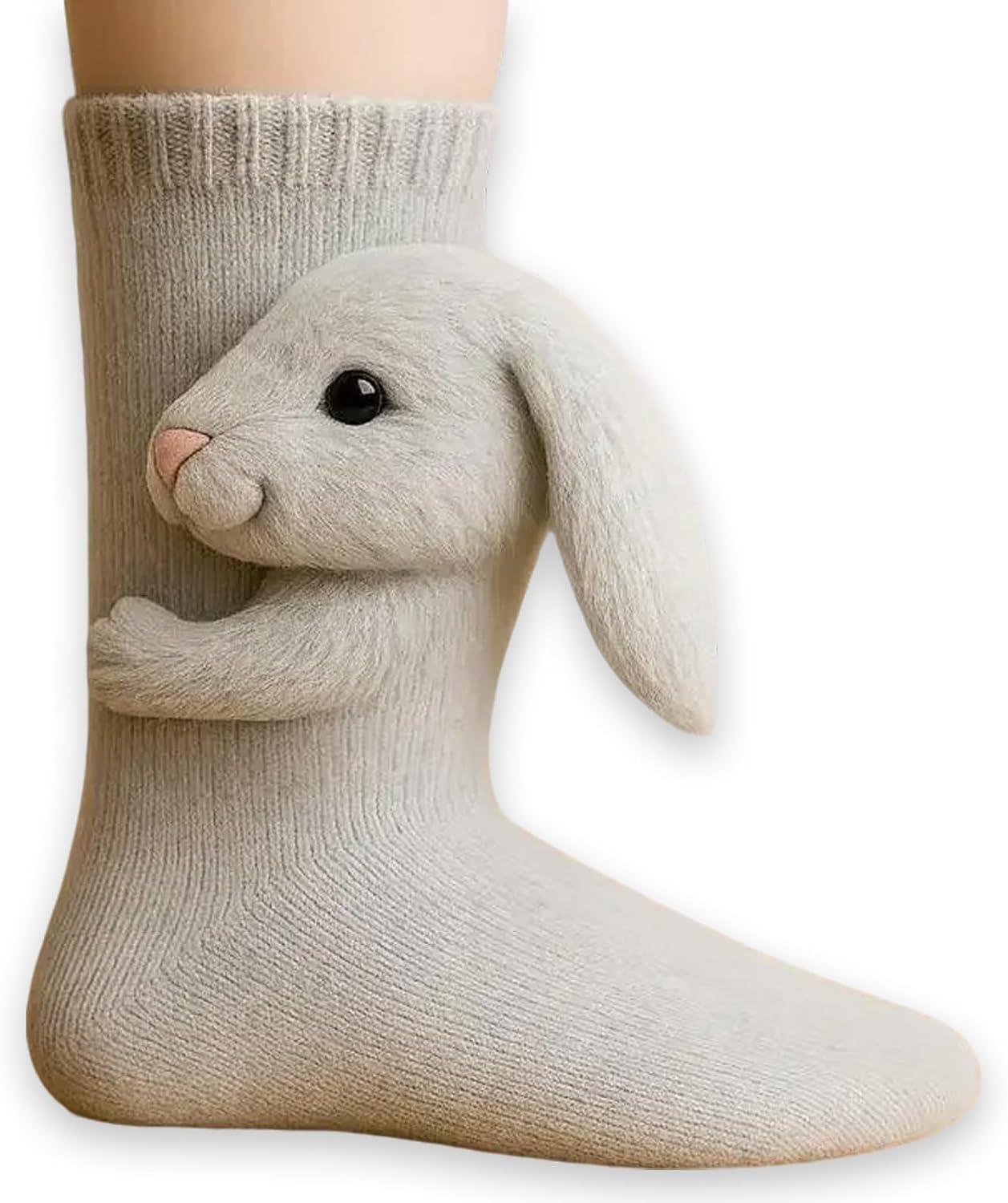 Amazon.com: Sdwingk animal socks Funny Animal Hug Sock Hand Crocheted ...