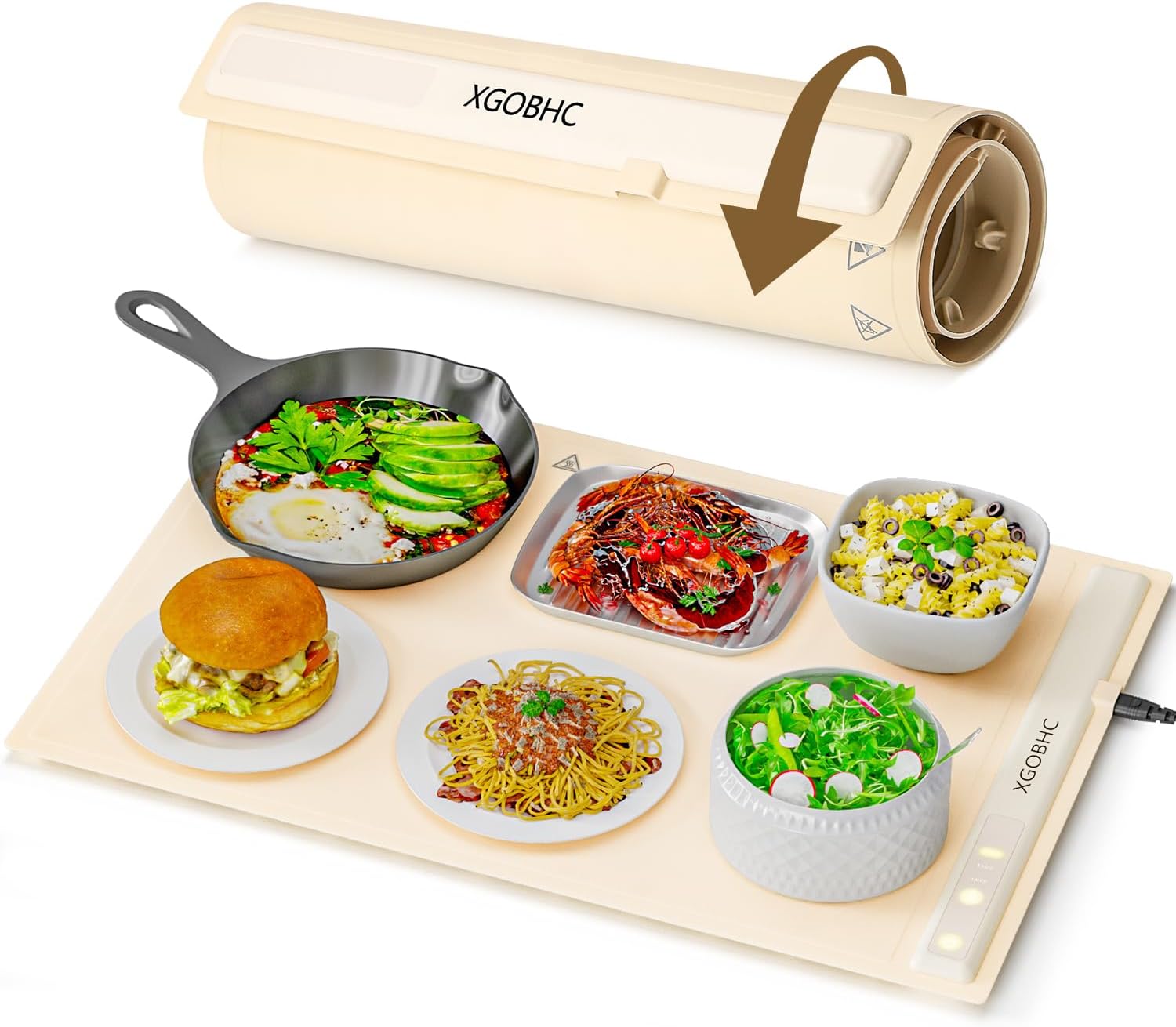 Amazon.com: Electric Warming Tray Portable Silicone Food Warmer Heater ...