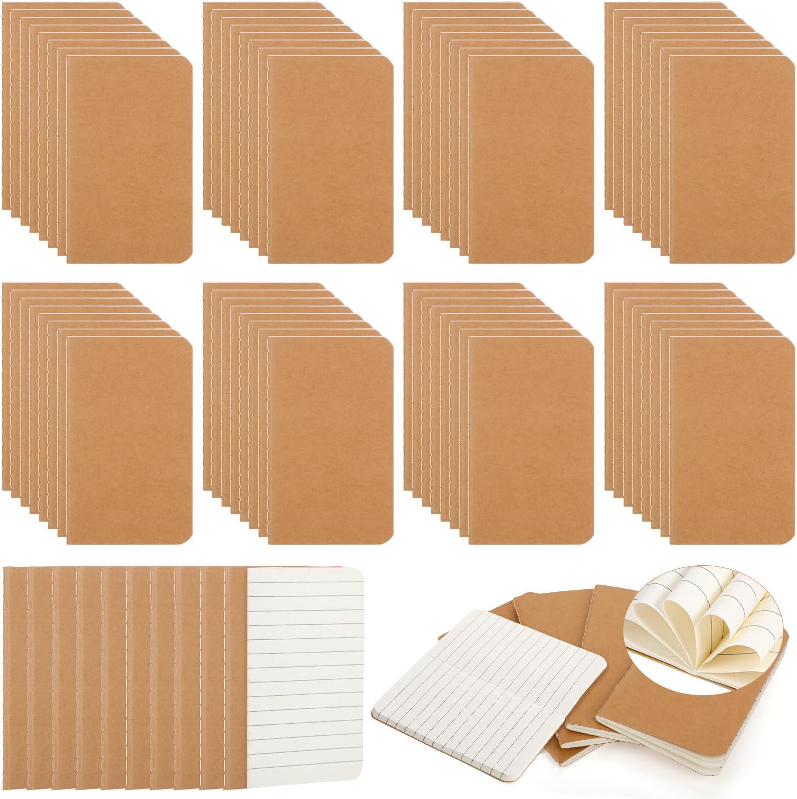 Amazon.com : Fulmoon 200 Pcs Pocket Notebook Bulk 2.8 x4.6 Mini ...