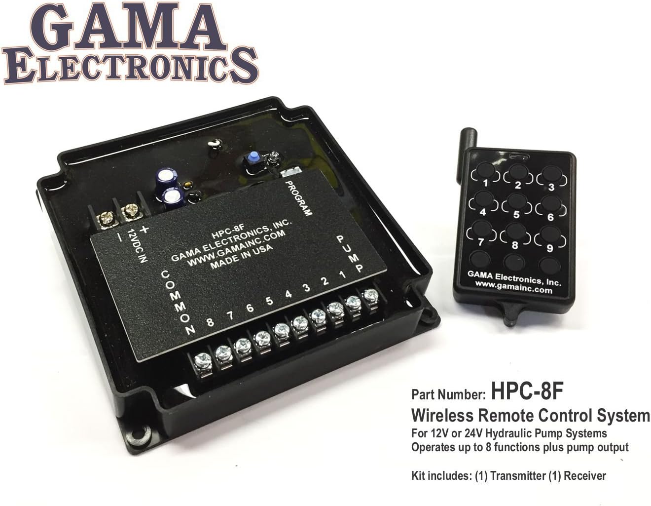 Amazon.com: GAMA Electronic RF Remote Control System, 8-Function ...