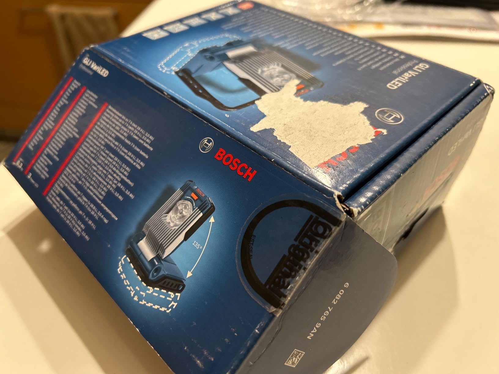 Amazon | Bosch Professional(ボッシュ) バッテリーライト (本体のみ) GLI VARI LED ブルー ...