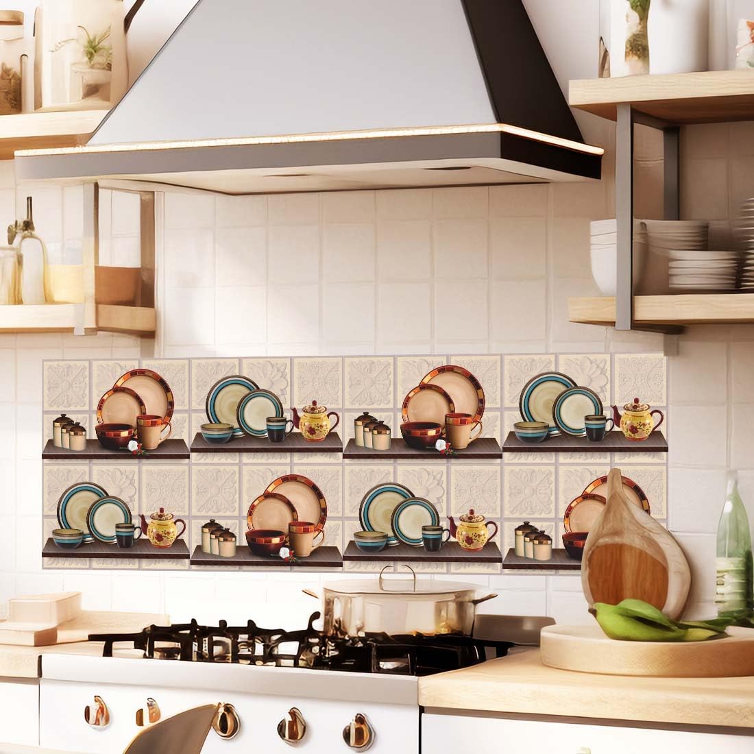 Decor1ders Self Adhesive Kitchen Wall Stickers Waterproof Wallpaper ...