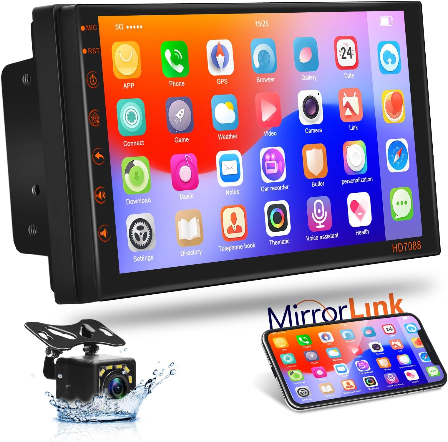 Amazon.com: 7 Inch Double Din Android 13 Car Stereo Touch Screen Car ...