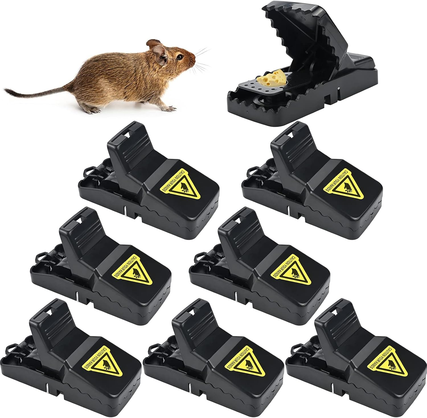 Muis Traps, Professionele Muizenval Set Van 8, Rattenval, Muizen Traps ...