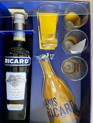Pack RICARD Pastis de Marseille + 6 verres + Carafe Apéritif anisé - 45 ...