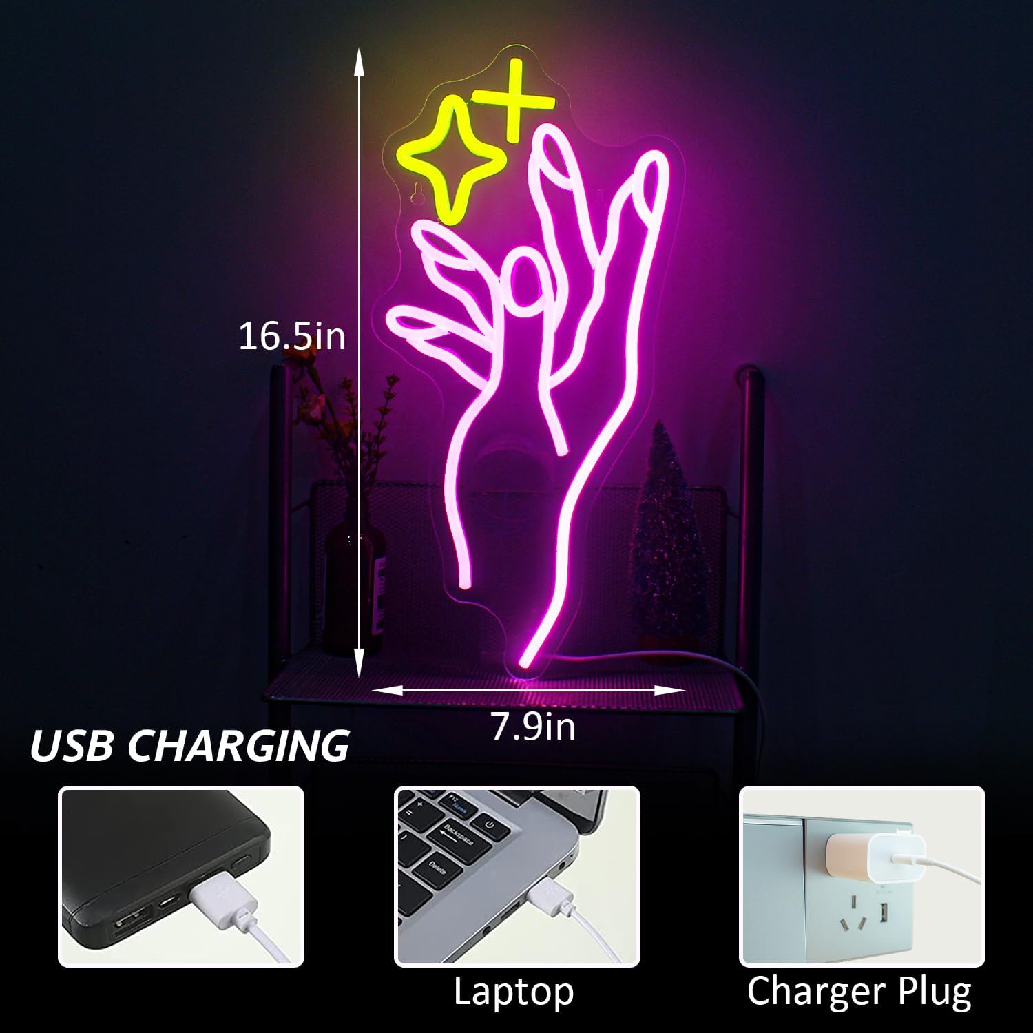 Letrero de neón con forma de ojo con forma de ojo, letrero de neón ...