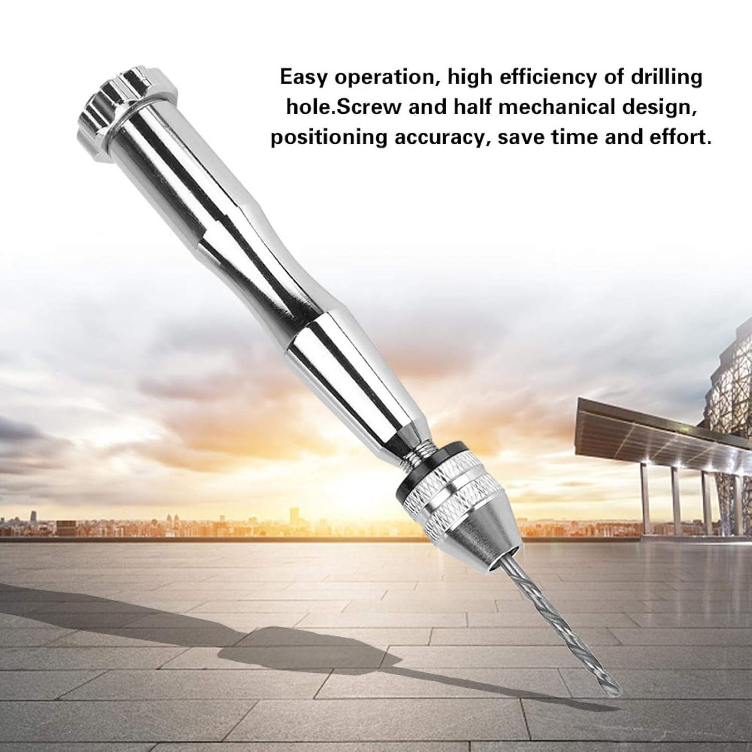 Micro Drill, Drill Bits, Mini Tool Set Semi-Automatic Hand Drill Half ...