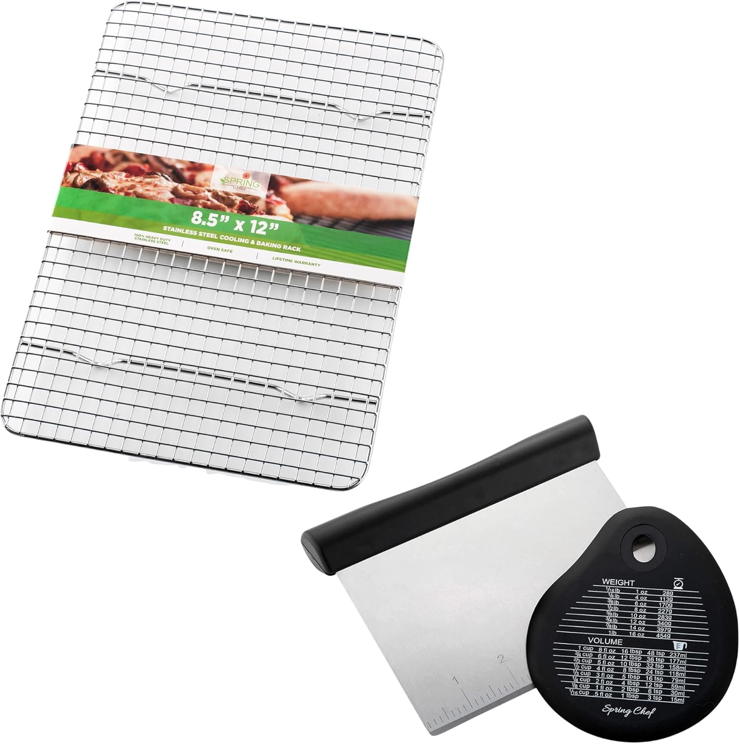 Amazon.com: Spring Chef Stainless Steel 8.5" x 12" Cooling Rack & Bench ...