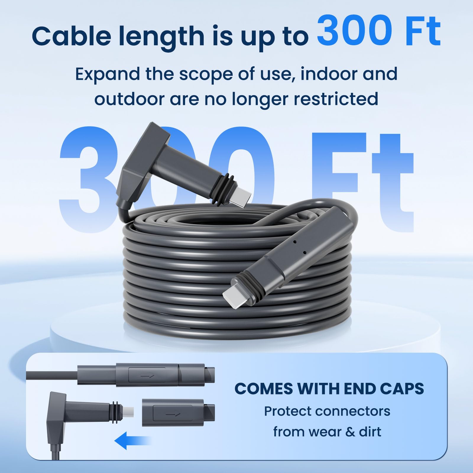 Snapklik.com : Klutchtech 16.4FT Starlink Replacement Cable For ...
