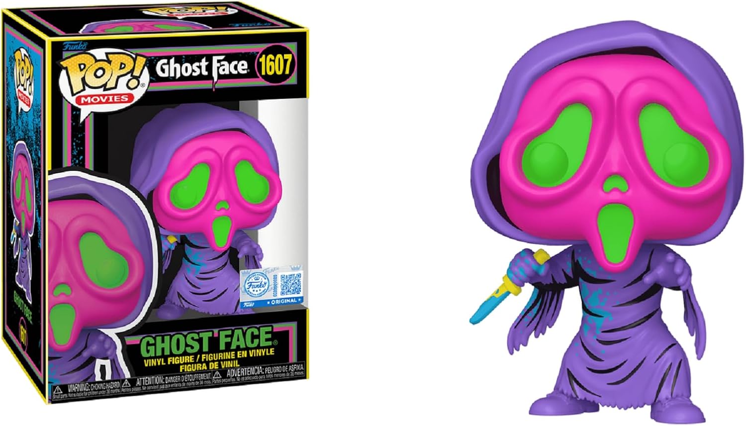 Amazon.com: Funko Scream Ghostface Blacklight Ghost Face Exclusive Pop ...