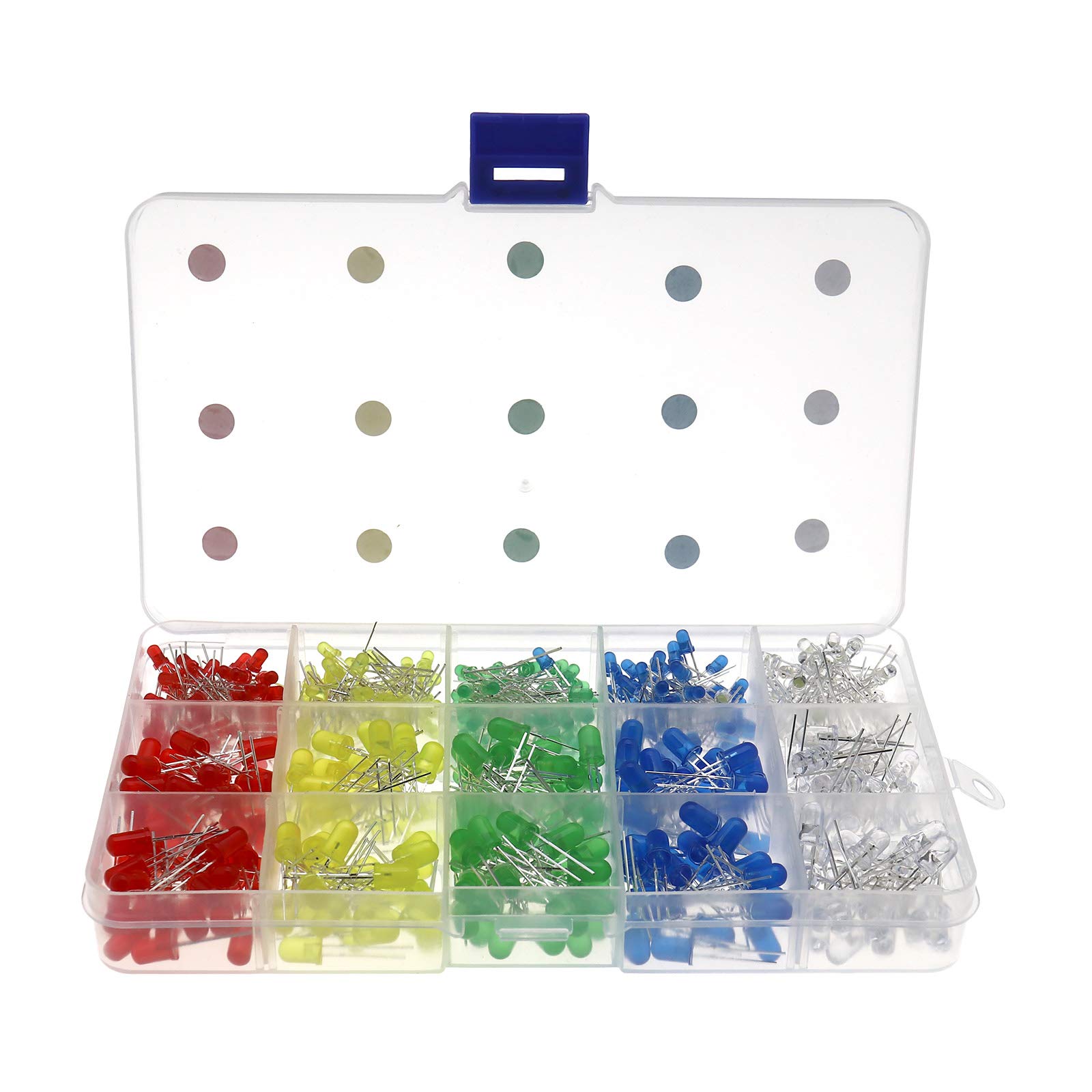 Amazon.com: SING F LTD 500 Pcs Ultra Bright 0.12inch and 5mm 5 Colors ...