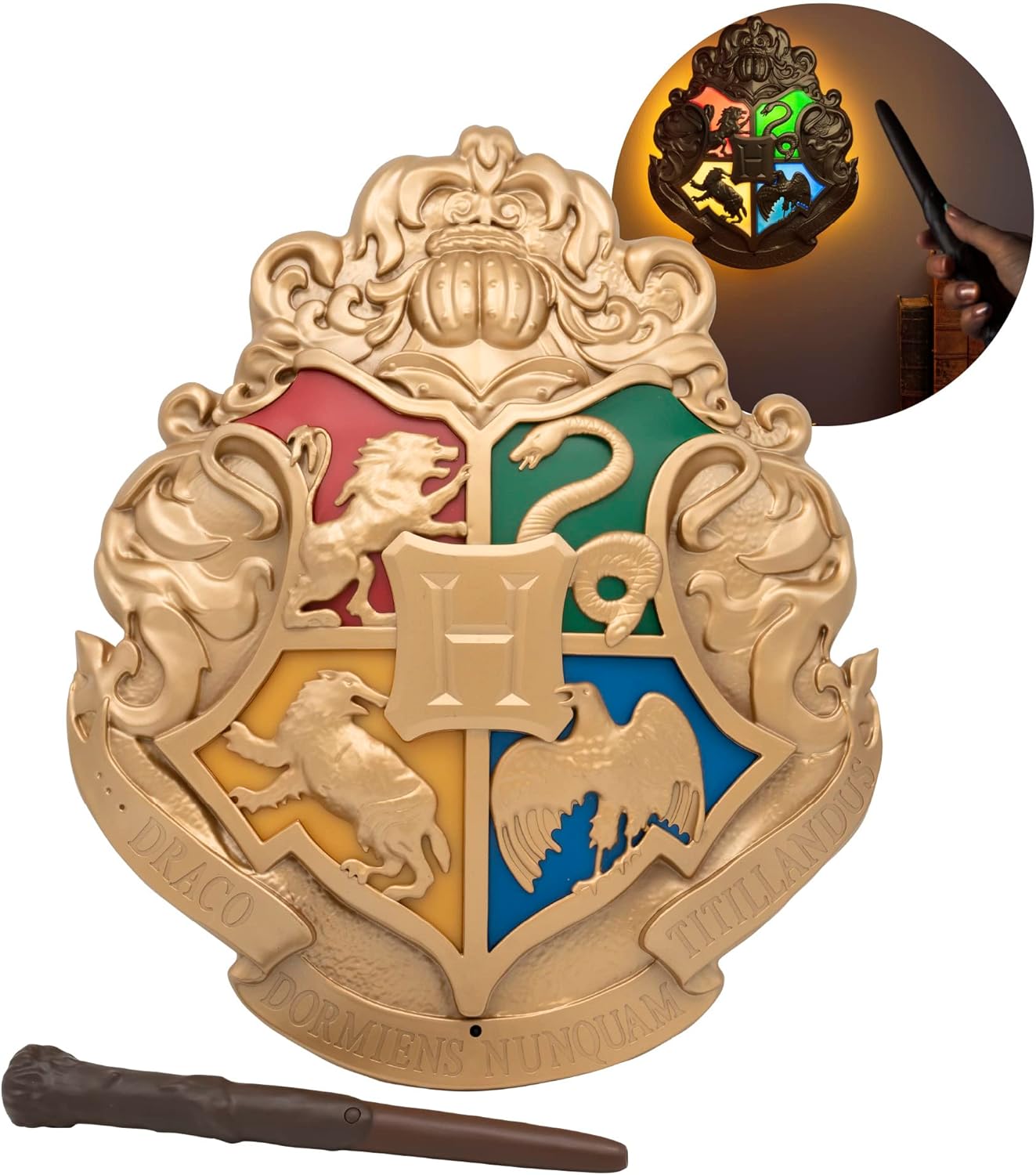Paladone HARRY POTTER – Hogwarts House Crest Lamp With Remote Control ...