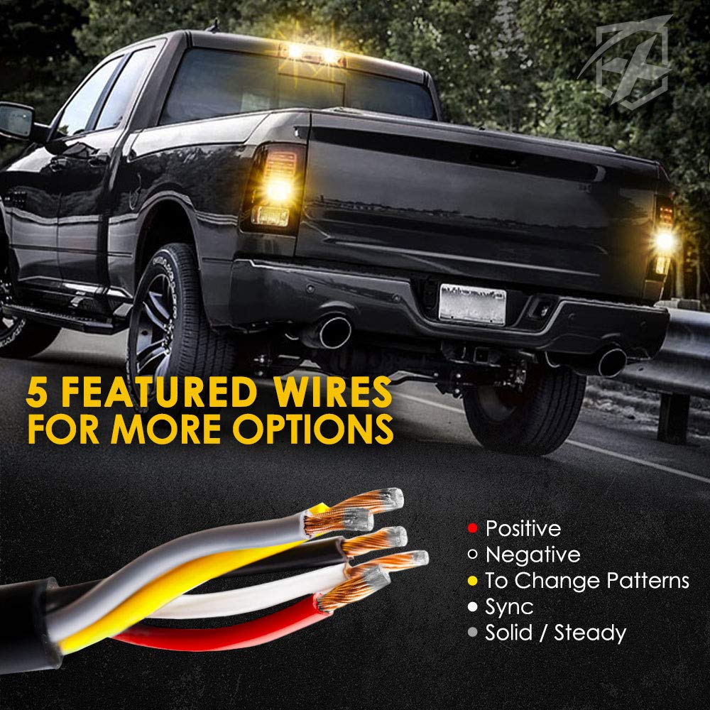 Snapklik.com : Xprite Hideaway Strobe Lights White Amber LED Strobe ...