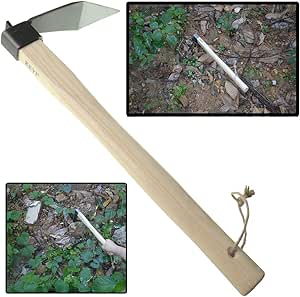 Amazon.com : KEYI Carbon Steel Hand Hoe,Solid Mattock Pick Digging Hoe ...