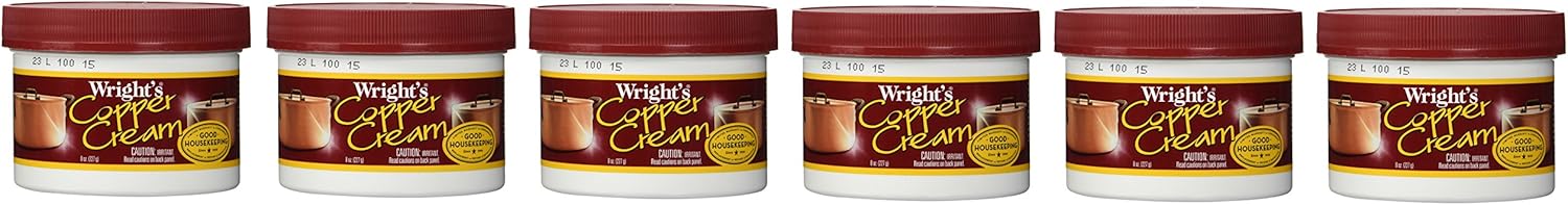 Amazon.com: Wright's Copper and Brass Cream Cleaner - 6 Pack - 8 Ounce ...