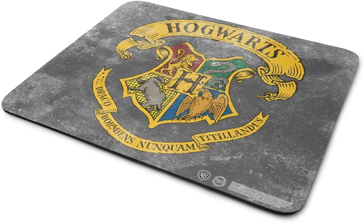 Harry Potter Officially Licensed Hogwarts Crest Mouse Pad/Mat : Amazon ...