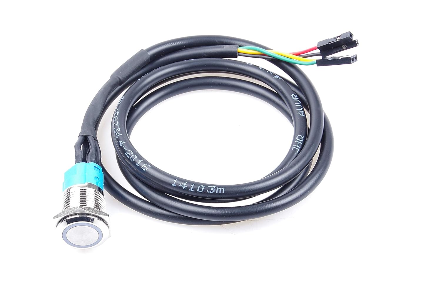 Amazon.com: KNACRO 16mm Chassis Switch Metal Button Switch with 100CM 3 ...
