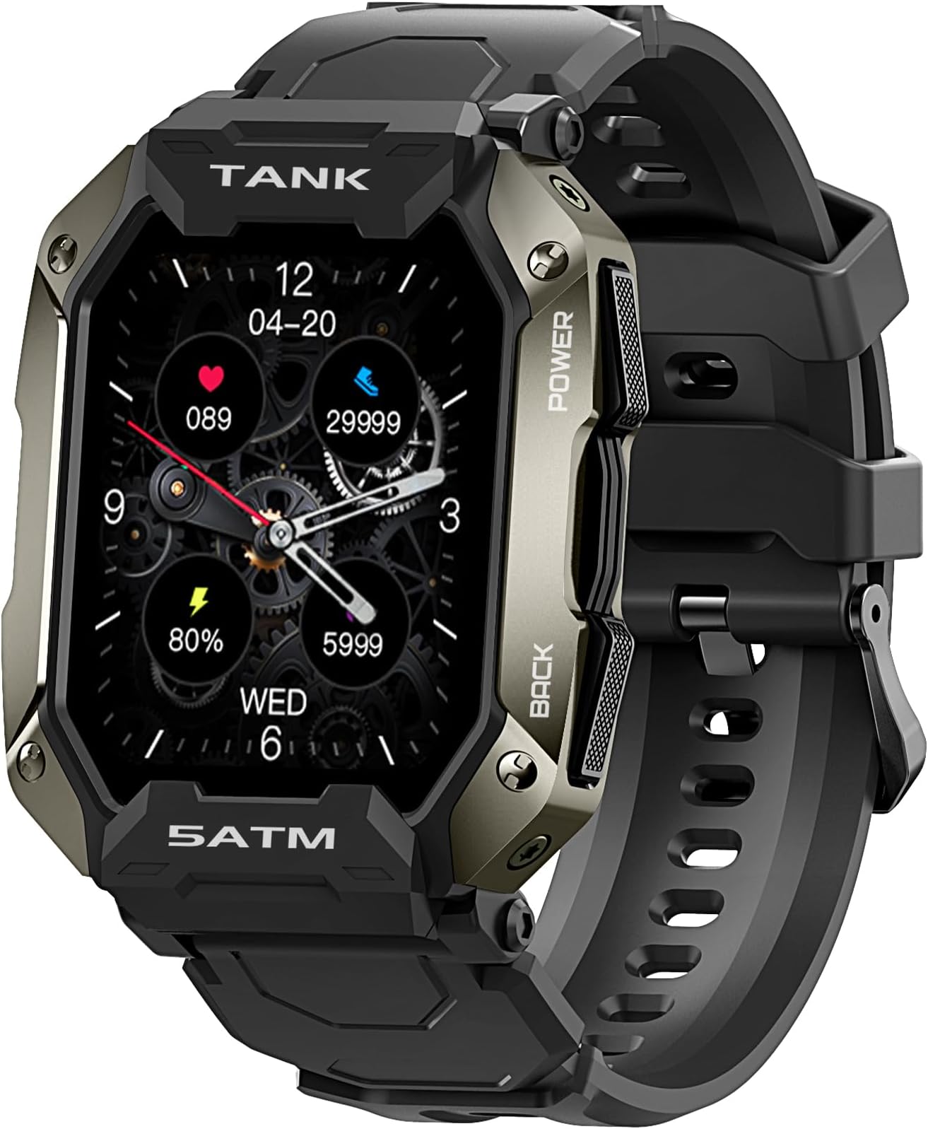 Amazon.com: AMAZTIM Smart Watches for Men Women-5ATM/IP69K Waterproof ...