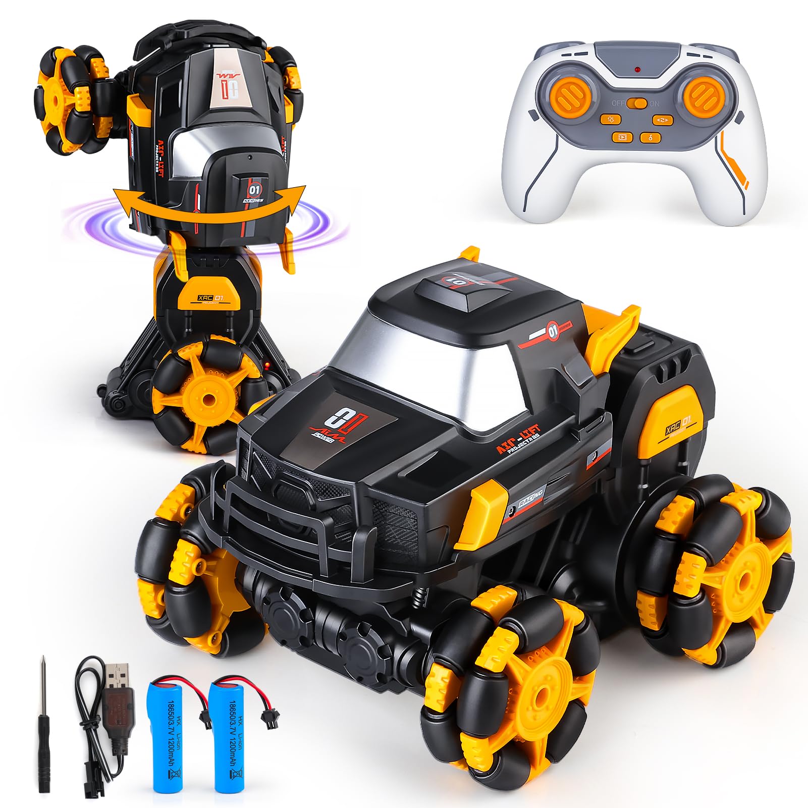 Amazon.com: BTEC Transform Remote Control Car 1:16 Scale Transforming ...